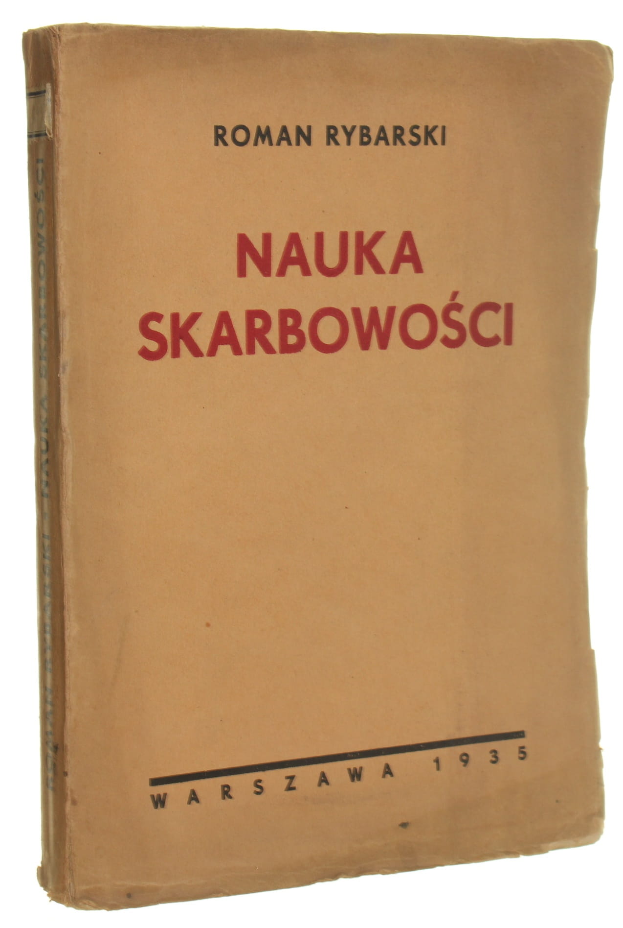 Nauka skarbowości Roman Rybarski [1935]"Antykwariat Warszawa"