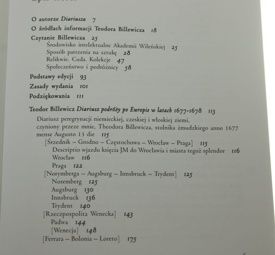 Diariusz podróży po Europie w latach 1677-1678 Billewicz Teodor (2004)