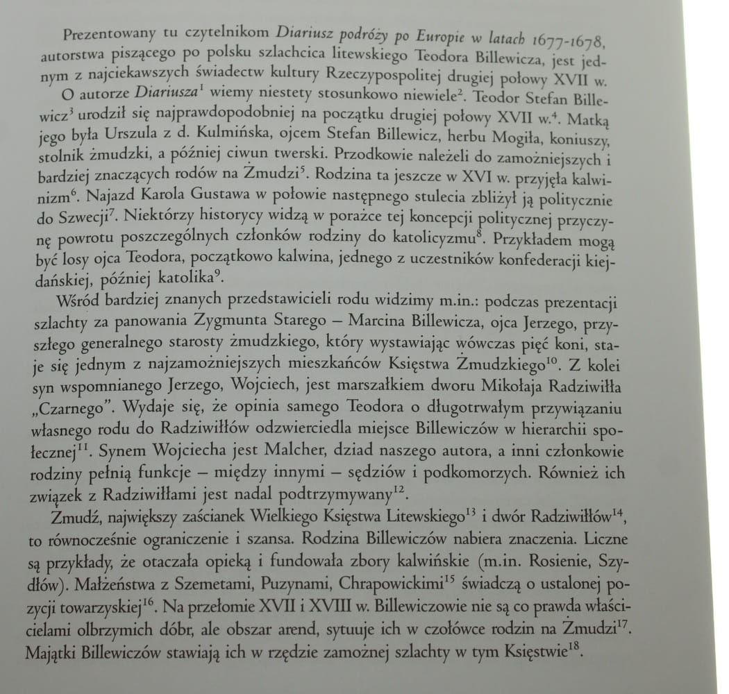 Diariusz podróży po Europie w latach 1677-1678 Billewicz Teodor (2004)